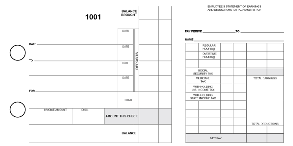 Blue Marble Payroll Invoice Business Checks