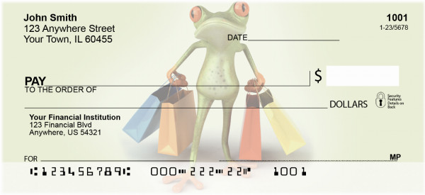 Funky Frogs Personal Checks