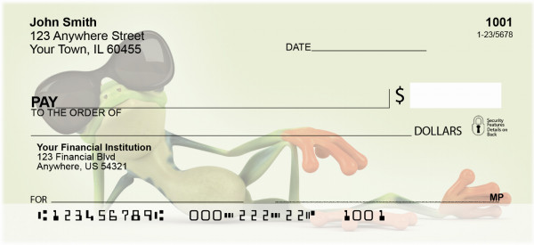 Funky Frogs Personal Checks