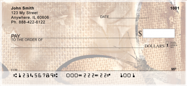Rustic Butterflies Personal Checks