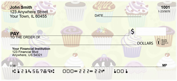 Colorful Cupcakes Personal Checks