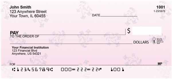 Floral Prints Personal Checks