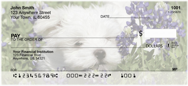 Maltese Dog Personal Checks