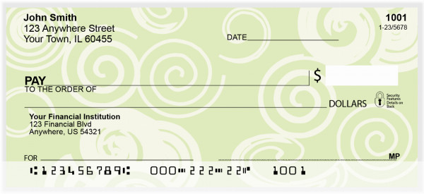 Swirls Personal Bank Checks