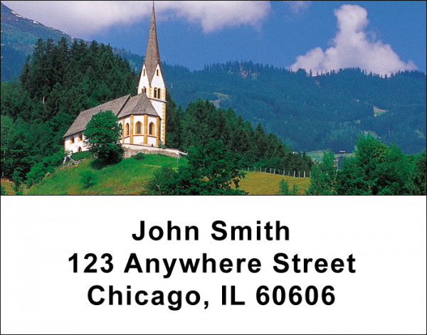 Country Churches Address Labels