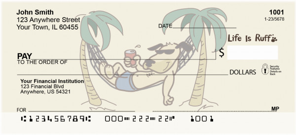 Life Is Ruff Relaxing Personal Checks