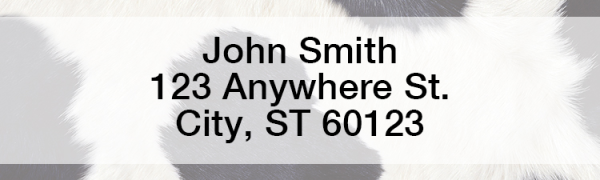 Classic Cowhide Address Labels