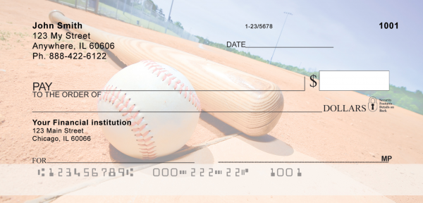 Baseball Personal Checks
